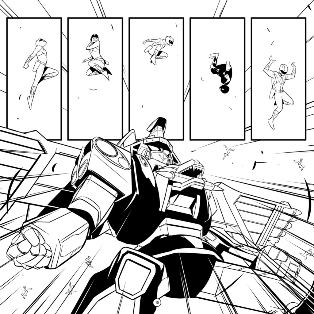 MIGHTY MORPHIN POWER RANGERS ADULT COLORING BOOK SC - Comix Asylum